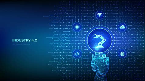 Smart Industry 40 Robotic Arm Factory Automation Autonomous Industrial Technology