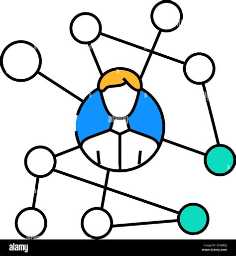 Network Connections Icon Color Illustration Stock Vector Image And Art
