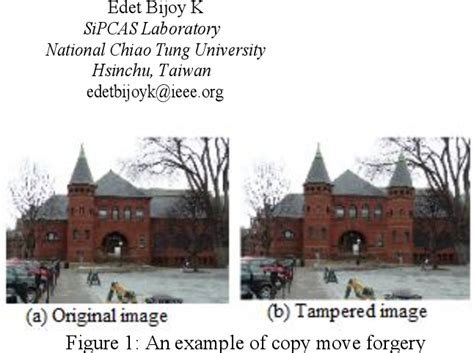 figure 1 from digital image forgery detection using graph fourier