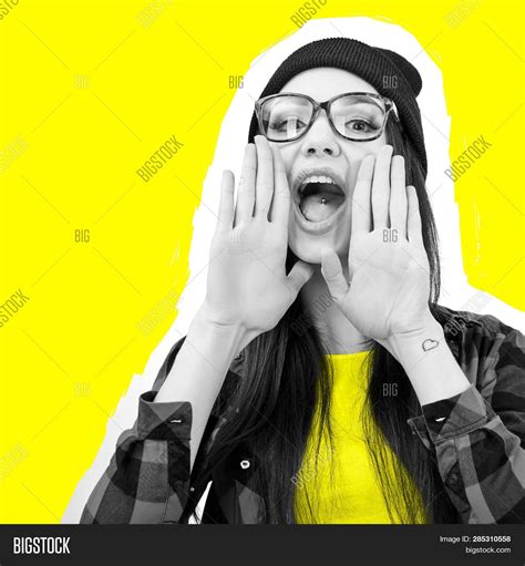 Girl Screaming Like Image And Photo Free Trial Bigstock