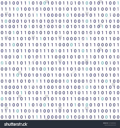 Vector Streaming Binary Code Background Big Stock Vector Royalty Free