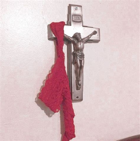Dark Red Angel Aesthetic Red Rosary Aesthetic Divine Feminine Crucifix