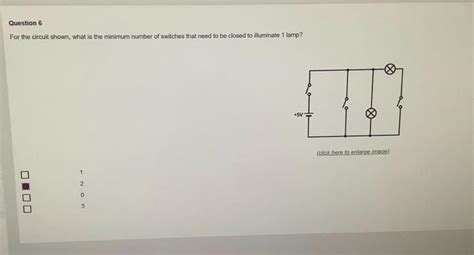 Solved For The Circuit Shown What Is The Minimum Number Of