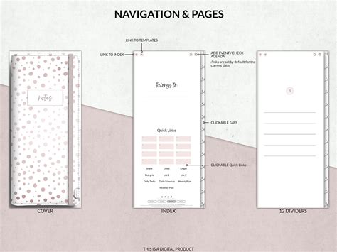 Realistic Digital Goodnotes Notebook With Tabs Split View Digital Planner Sidekick Goodnotes