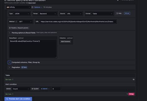 Configure Alerting Using Infinity And Tabular Data Alerting Grafana Labs Community Forums
