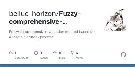 Fuzzy Comprehensive Evaluation Based On Ahp Fuzzy Comprehensive Evaluation Py At Master · Beiluo