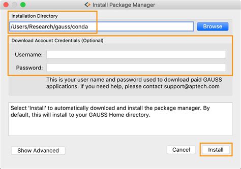 GAUSS Package Manager Basics Aptech