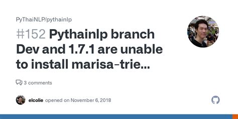 Pythainlp Branch Dev And 171 Are Unable To Install Marisa Trie 074