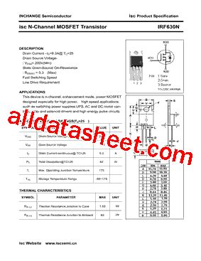 IRF630N Datasheet(PDF) - Inchange Semiconductor Company Limited