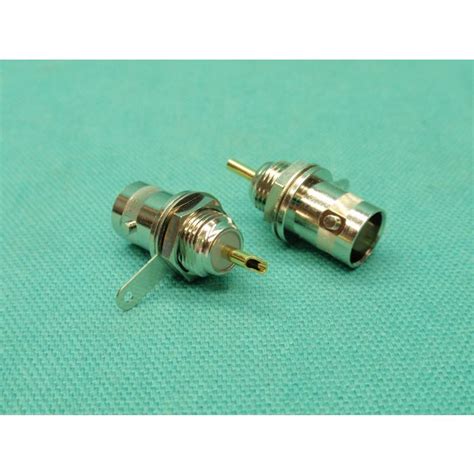 170058 05 Bnc Bulkhead Socket Single Hole 5mm Thread Solder Spill Barenco