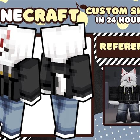 Custom Furry Minecraft Skins From Scratch Unique Fursona And Anthro