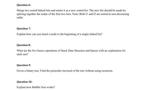 Solved Question 6 Merge Two Sorted Linked Lists And Return