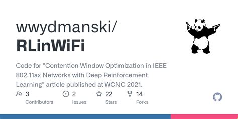 GitHub Wwydmanski RLinWiFi Code For Contention Window Optimization In IEEE Ax Networks