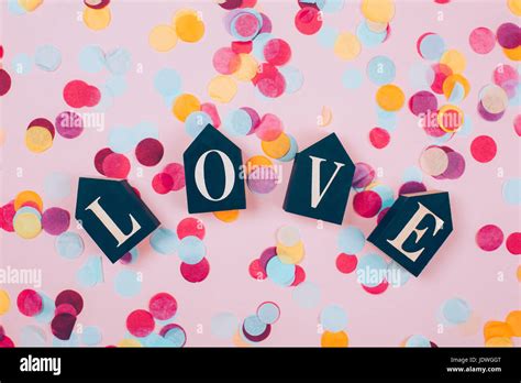 Word Love On Wooden Cubes Stock Photo Alamy