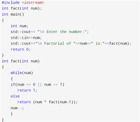 C Program That Calculates The Factorial Of A Number Freelancer
