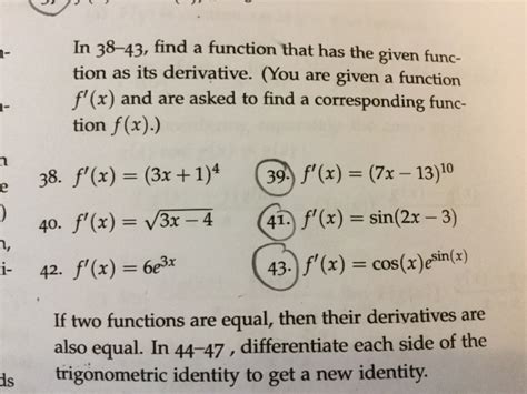 solved in 38 43 find a function that has the given func ㄧ