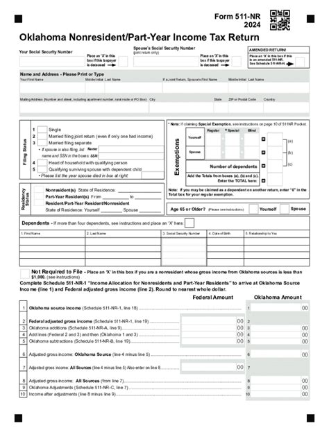Oklahoma Individual Income Tax Forms And Inst Fill Out And Sign