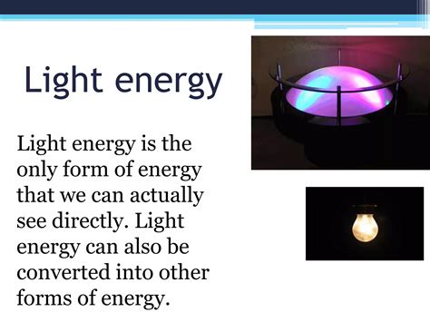 The Different Types Of Energy PPTX Physics Science