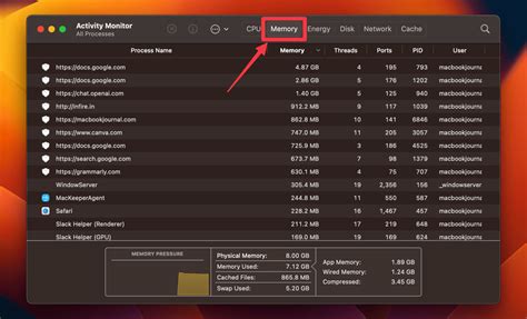 How To Check The Memory Usage On A Mac Easy Ways