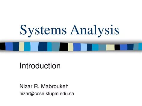 PPT Systems Analysis PowerPoint Presentation Free Download ID 1797352