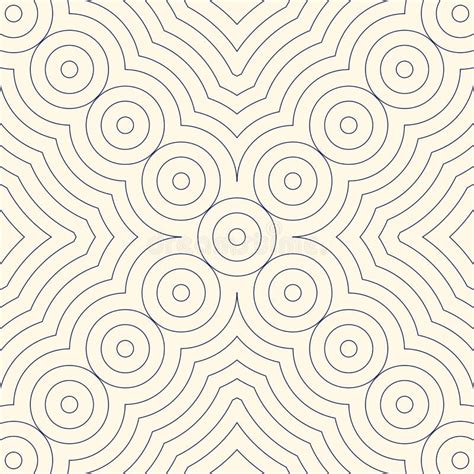 Outline Seamless Pattern With Floral Motif Ornamental Abstract Background Ethnic And Tribal