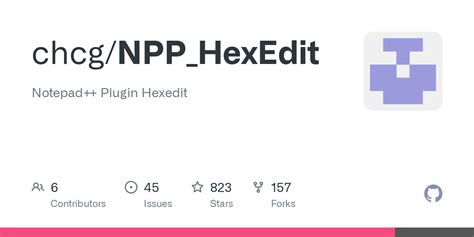 GitHub Chcg NPP HexEdit Notepad Plugin Hexedit
