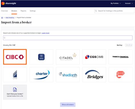 CIBC Investors Edge Sharesight