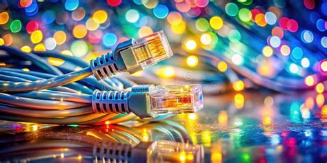 Intricate Network Connections A Double Exposure Of Abstract Tech Cables On A Clean White