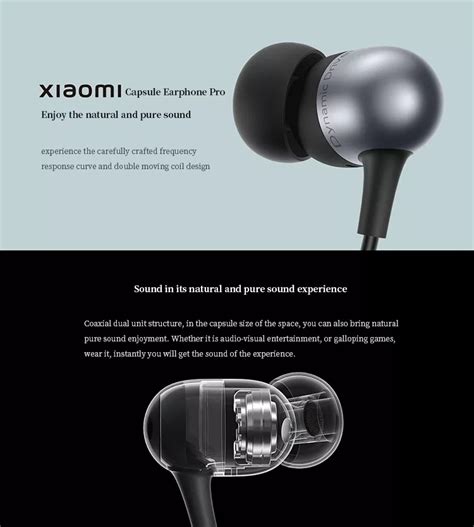 Xiaomi Capsule Headphone Pro Dual Dynamic Drivers Mm Gadgetoo Com Bd