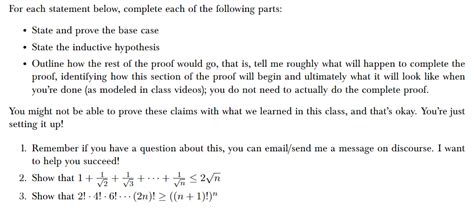 Solved For Each Statement Below Complete Each Of The Chegg Com