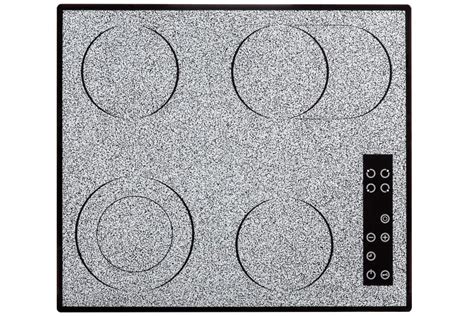 Electric Hob With Ceramic Surface And Touch Control Panel Isolated On White Stock Image Image