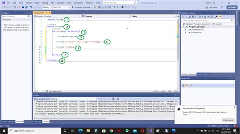Vbnet Program Structure Vbnet 2019 Best Gss Technology