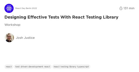 Designing Effective Tests With React Testing Library