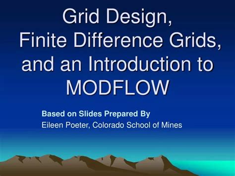 Ppt Grid Design Finite Difference Grids And An Introduction To