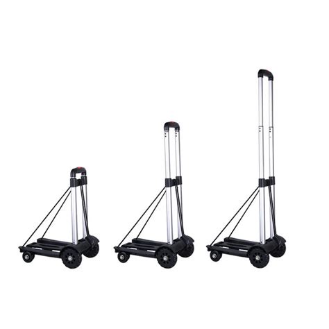 헤비 듀티 접이식 핸드 자루 바퀴 트롤리 접이식 트럭 배로우 카트 여행 수하물 쇼핑 카트 휴대용 가정용 카트 50kg Aliexpress