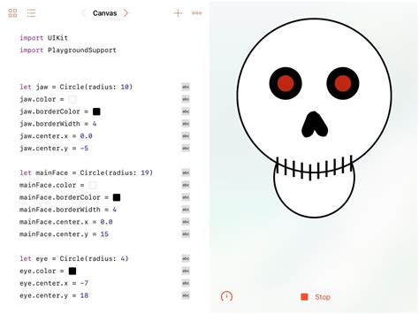 Using Swift Playgrounds Shapes To Draw Faces Building Rainbows