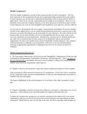Module 1 Assignment Pdf Module Assignment I The First Module Assignment Consists Of Three