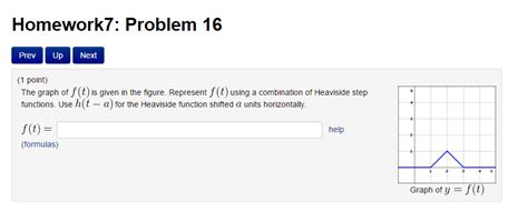 Solved The Graph Of F T Is Given In The Figure Represent