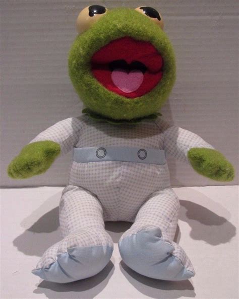 Muppet Babies Kermit The Frog Plush 1984 Hasbro Softies Pampers Stuffed