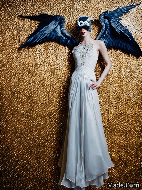 Porn Image Of Full Shot Silver Dark Venetian Mask Robot Crystal 20 Created By AI