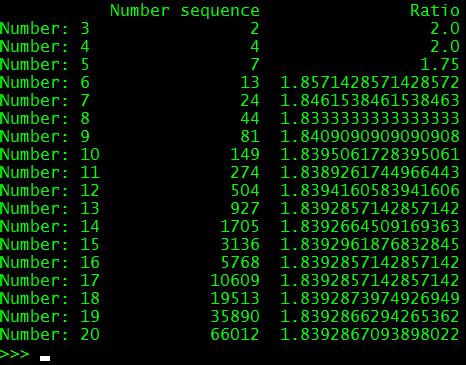 Python Table Of Tribonacci Sequence Using NumPy And PANDAS Code Review Stack Exchange