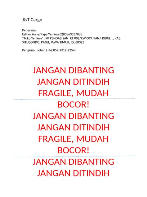 Format Resi Pdf