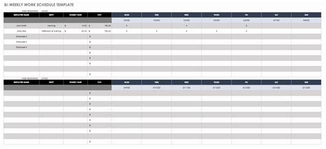 Template For Work Schedule New Free Work Schedule Templates For Word And Excel Shooters Journal