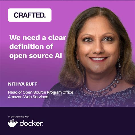 How To Define Open Source Ai Interview With Nithya Docker Inc