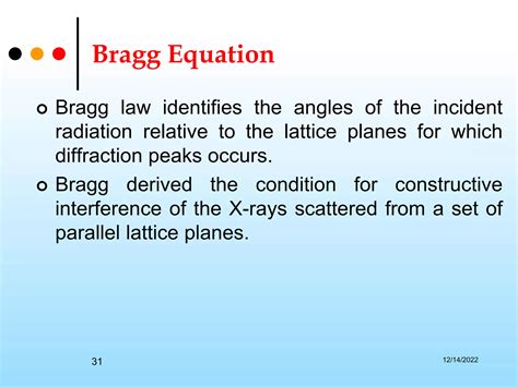 Diffraction Of X Rays Electrons And Neutronsppt Chemistry Science
