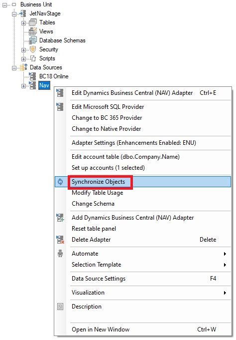 jet data manager connecting data source to business central part 2