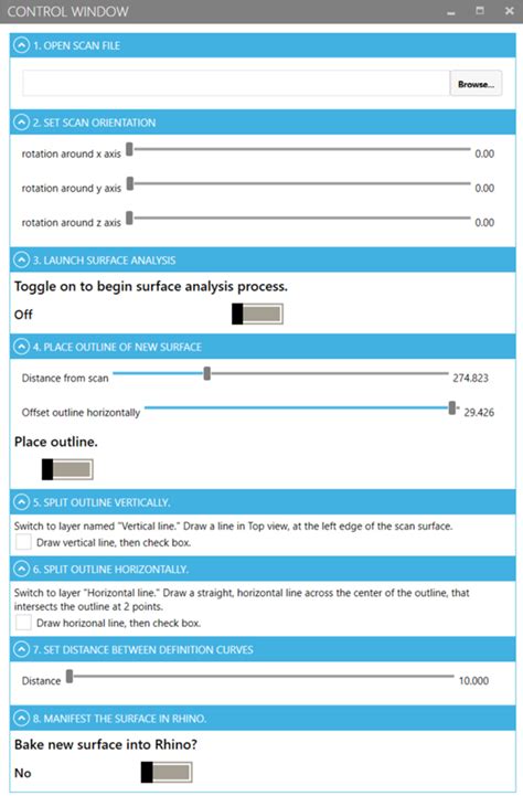 The User Interface Created Using Grasshopper This User Interface