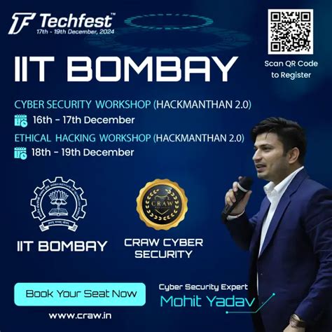 Ethical Hacking Workshop By Craw Security At Iit Bombay Techfest 2024 Craw Security