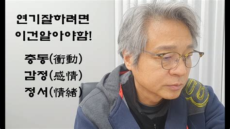 연기잘하는법 연기잘하려면 충동 감정 정서의 개념을 알아야 함 충동에의한말하기 감정연기 정서적연기 Youtube