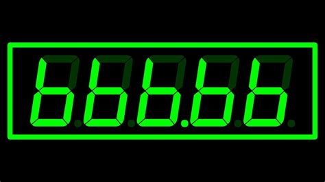 666 Seconds Start At 666 66 11 06 Minutes Countdown Digital Clock
